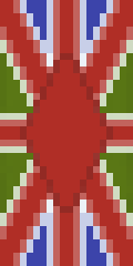 UK Flag + Wales Minecraft Banner
