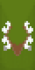 Stag on green Minecraft Banner