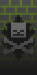 Skeleton Minecraft Banner