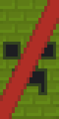 No Creepers Minecraft Banner