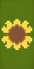 Minecraft sunflower Minecraft Banner