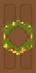 Christmas Wreath Door Minecraft Banner