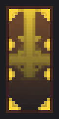 Steampunk Upside-Down Cross Minecraft Banner