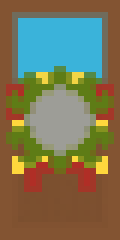 Wreath with door Minecraft Banner