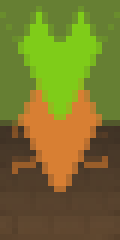 carrot banner with roots Minecraft Banner