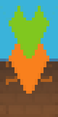 Carrot crops with water layer Minecraft clear Banner Minecraft Banner