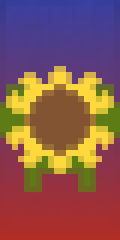 Sunflower Minecraft Banner