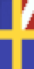 Sverige och norge union flagga (1818-1844) Minecraft Banner