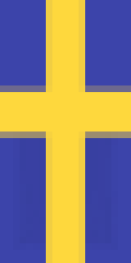Swedish Flag Minecraft Banner