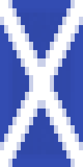 Saltire Banner Minecraft Banner