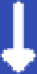 Down Arrow Minecraft Banner