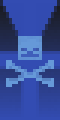 Blue Skull Banner Minecraft Banner