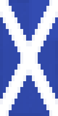 Scottish Flag Minecraft Banner