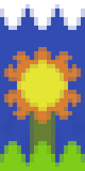 Sunflower Minecraft Banner