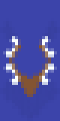 Dark blue stag Minecraft Banner