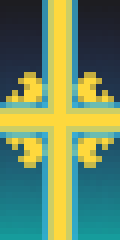 Swedish colored design Minecraft Banner