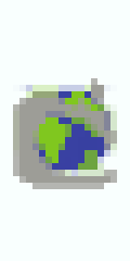 Globe but it's really a globe Minecraft Banner