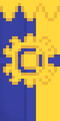 Swedish flag but cooler Minecraft Banner