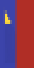 Nation: Liechtenstein Vertical Variant (V3) Minecraft Banner