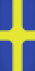 Swedish flag Minecraft Banner