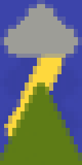 stormy mountain Minecraft Banner