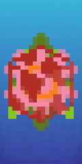 Rose for Shield Minecraft Banner