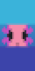 Pink Axolotl Minecraft Banner