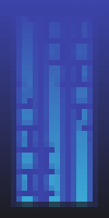 Blue Curtain Minecraft Banner