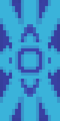 Fancy Light Blue Shield Minecraft Banner