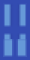 Side of Tardis Minecraft Banner