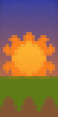 Sunset Minecraft Banner