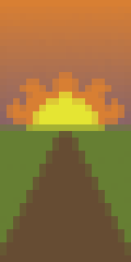 Path to Sunset Minecraft Banner