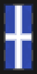 Blue Cross Minecraft Banner
