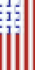 American Flag with stars! Minecraft Banner