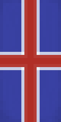 Iceland Minecraft Banner