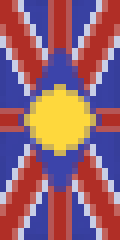 Bandera de niue Minecraft Banner