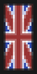 Framed Union Jack Minecraft Banner