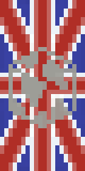UK Britain flag Minecraft Banner