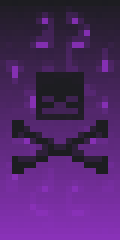 Purple Chuck Skull Shield - Banner Minecraft Banner