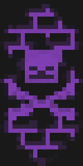 Purple Skeleton Minecraft Banner