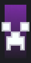 White creeper face Minecraft Banner