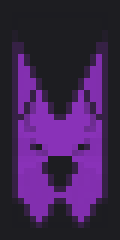 Purple dog Minecraft Banner