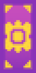 Amethyst/Gold Minecraft Banner
