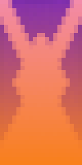 Sunset bunny Minecraft Banner