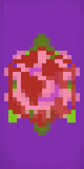Rose, Shield Variant Minecraft Banner