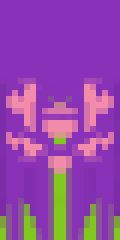 Pink Flower on Purple Minecraft Banner
