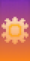 Sun at sunrise Minecraft Banner