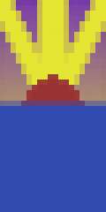 Rising Sun Over Ocean Minecraft Banner