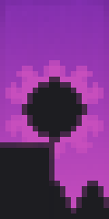 Solar eclipse cliff side Minecraft Banner