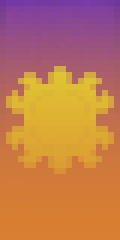 Setting Sun Minecraft Banner